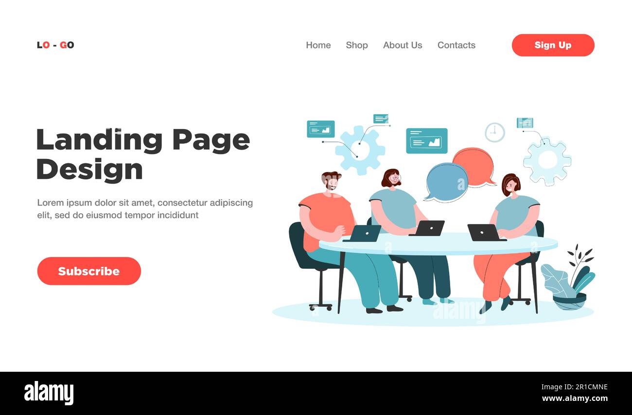 Coworking brainstorming teamwork idea Cut Out Stock Images & Pictures ...