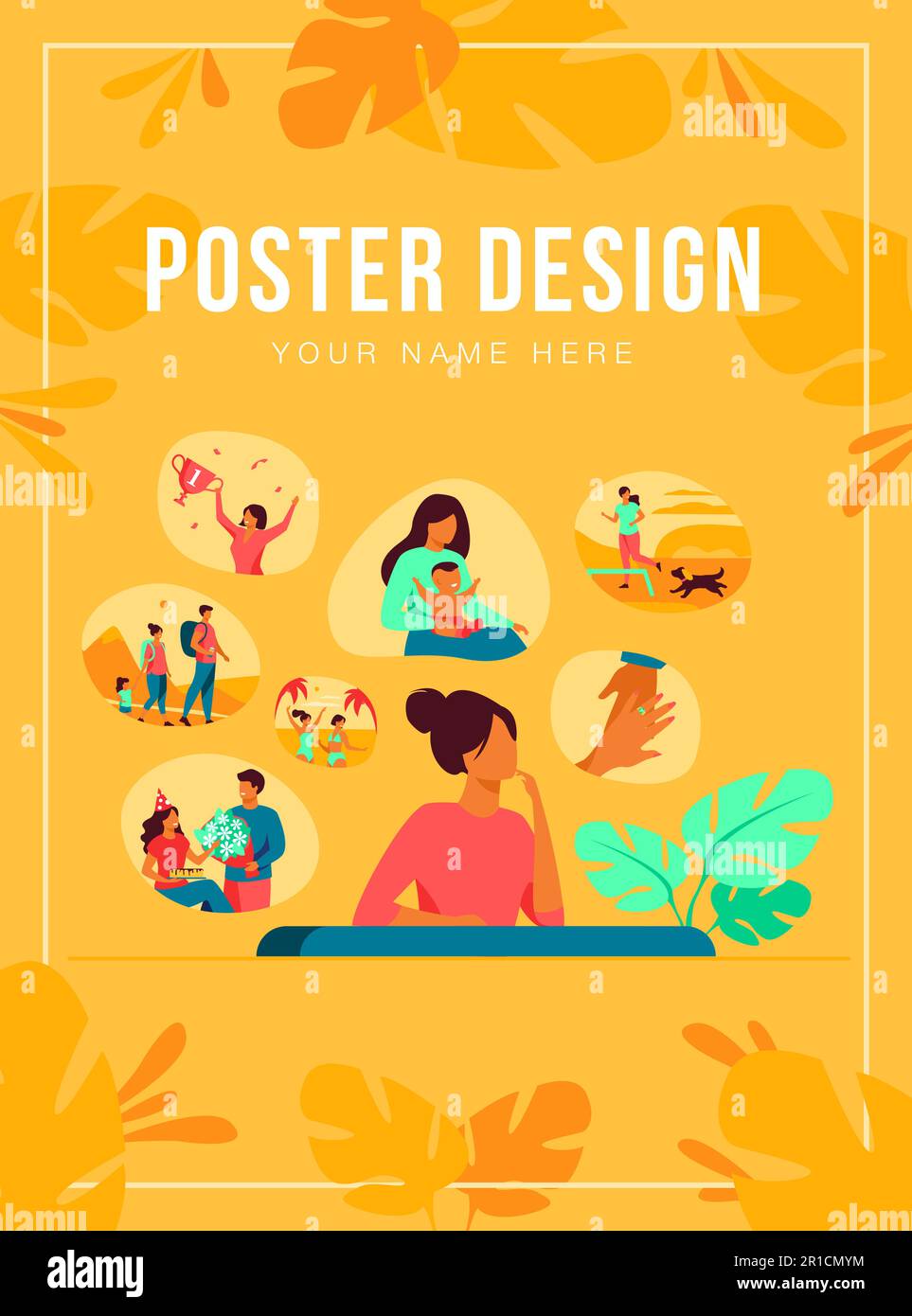 Happy life memories concept Stock Vector Image & Art - Alamy