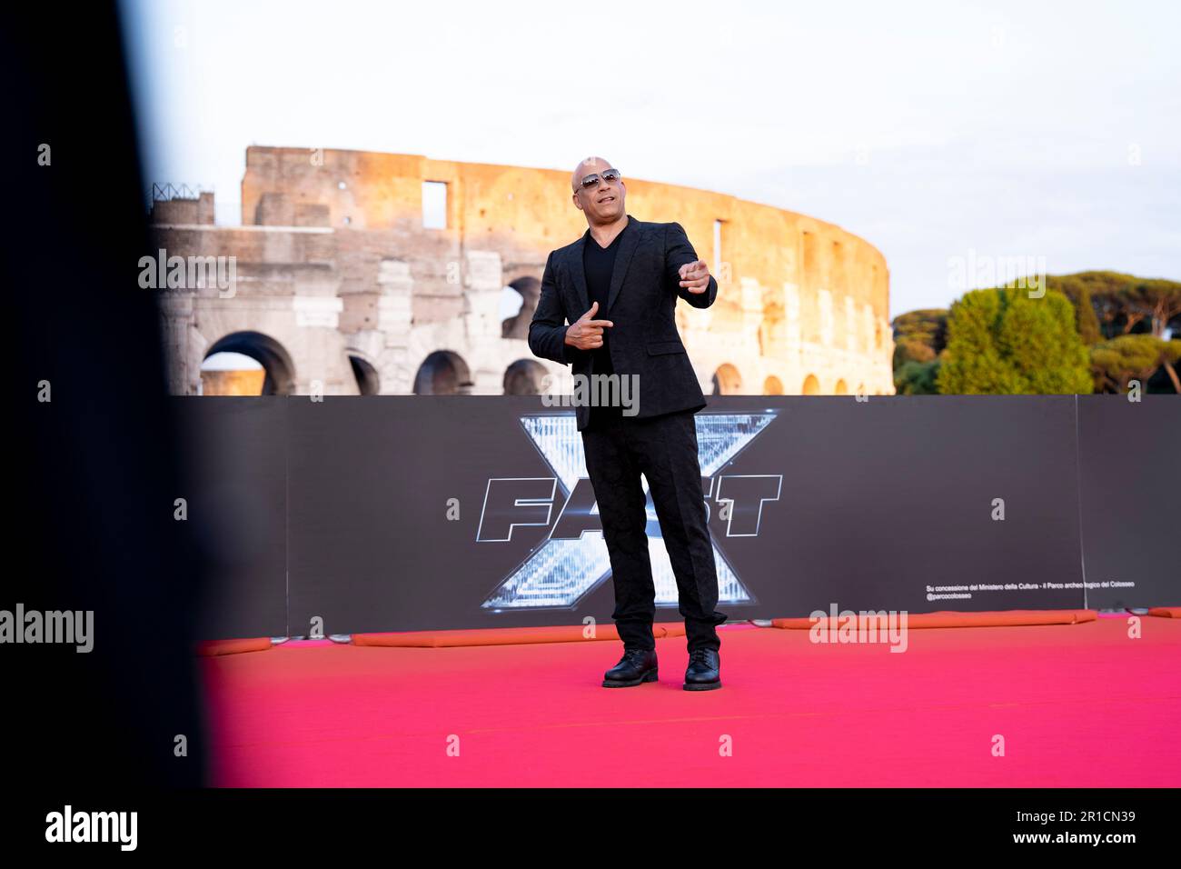 Rome, Italy, 12th May 2023, Vin Diesel attends the premiere of Fast X ...