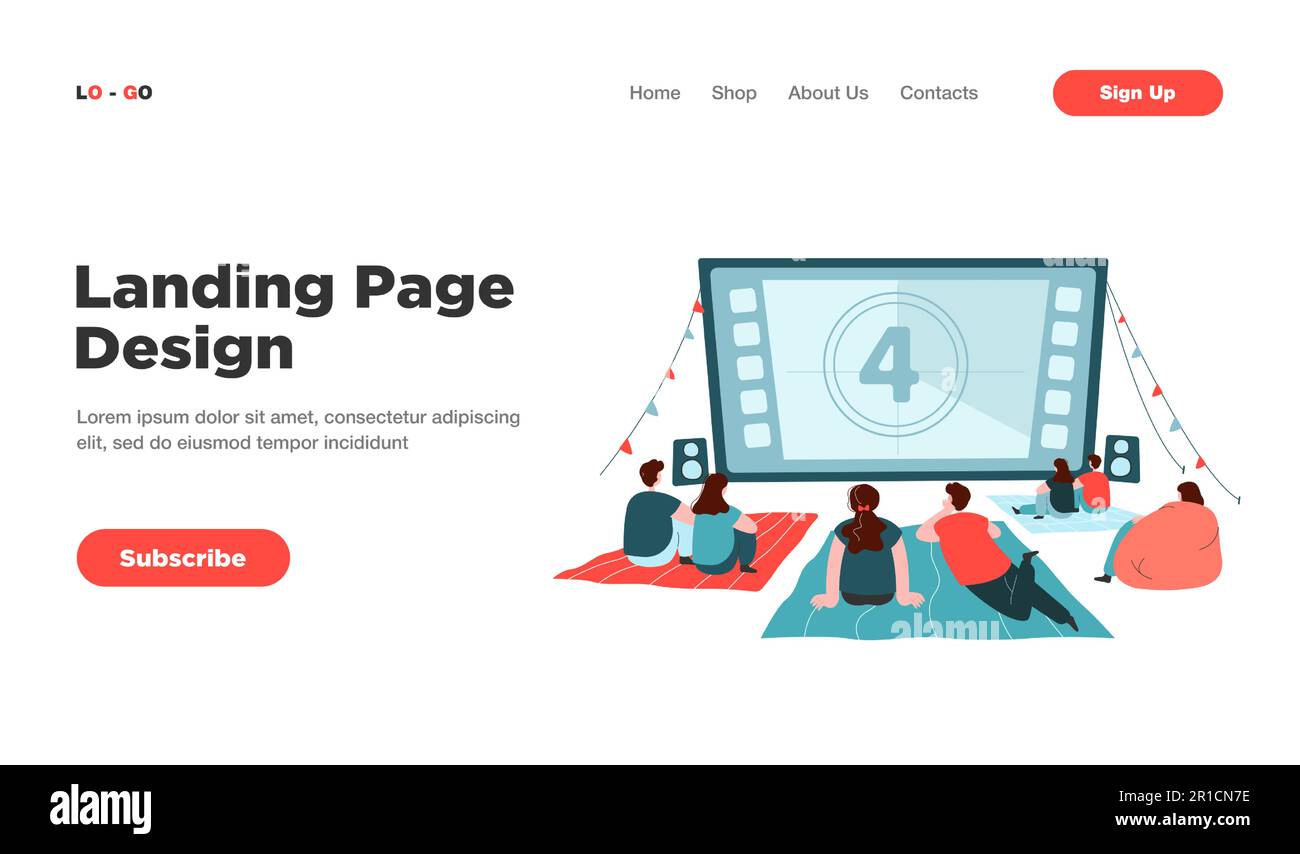 Open air movie screen Cut Out Stock Images & Pictures - Alamy