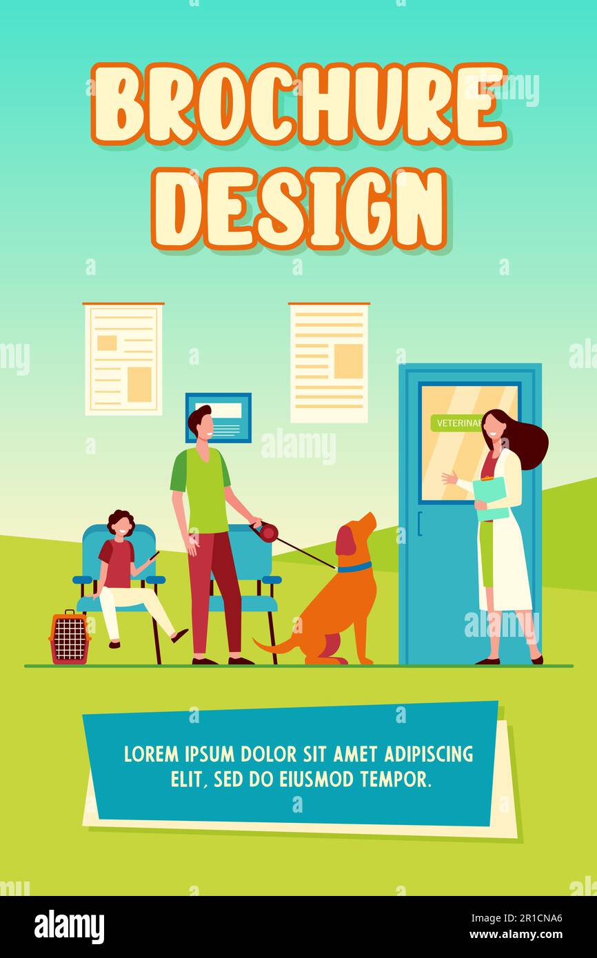 Queue of people with pets at vet room Stock Vector Image & Art - Alamy