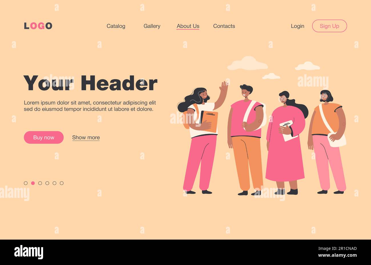 Teen school friends vector illustration Stock Vector Image & Art - Alamy