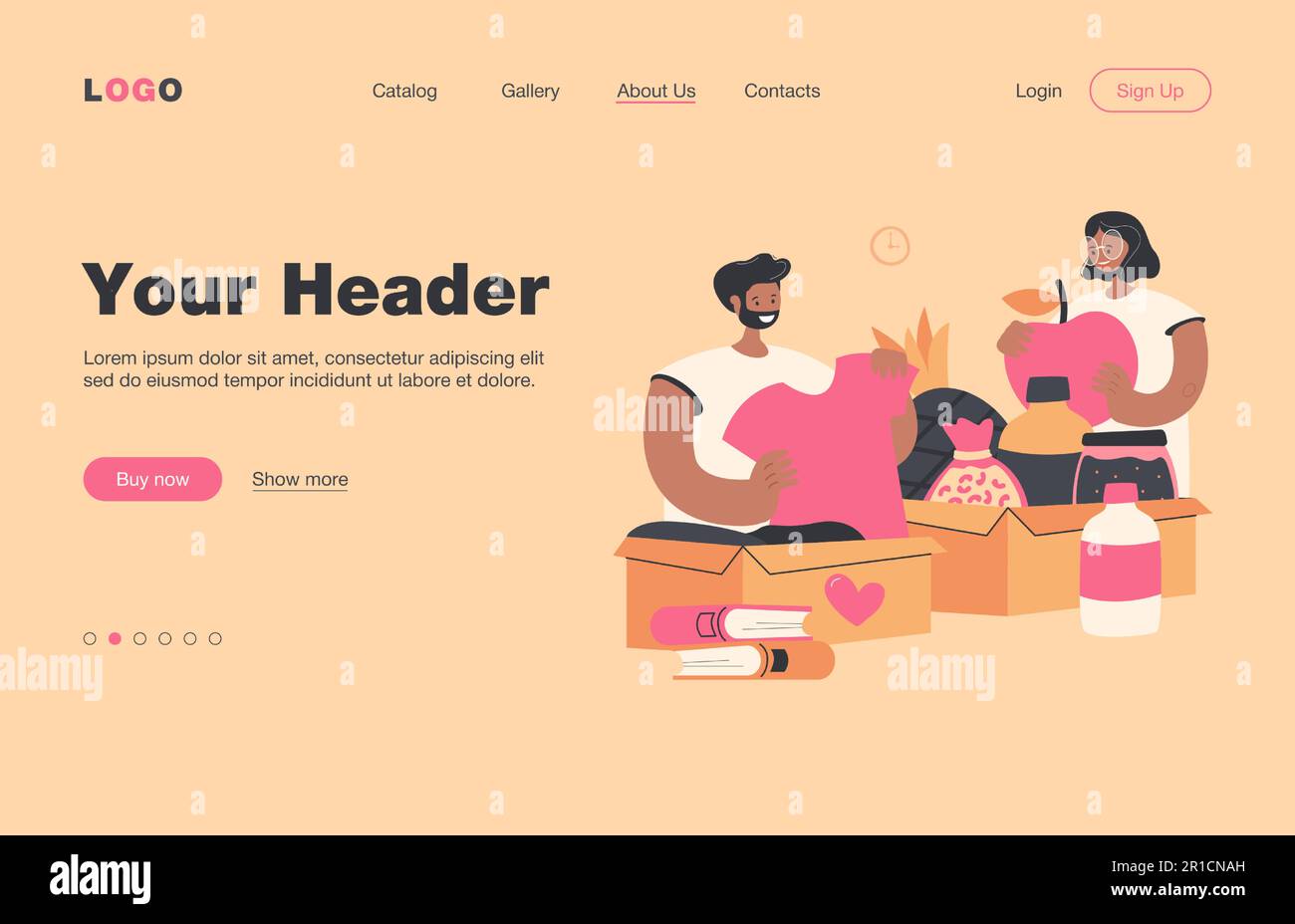 Homeless people share food Stock Vector Images - Alamy