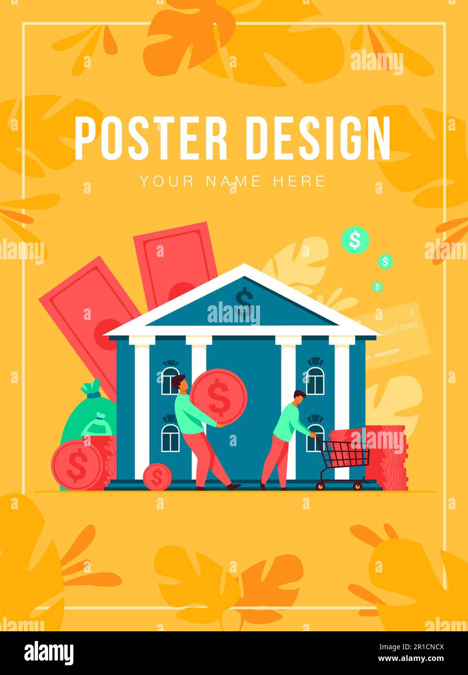 People with money walking to bank building Stock Vector Image & Art - Alamy