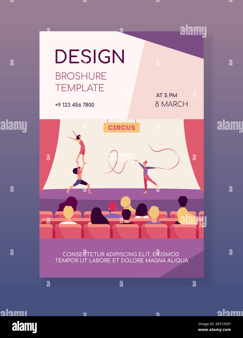 Cartoon people watching show in circus Stock Vector Image & Art - Alamy