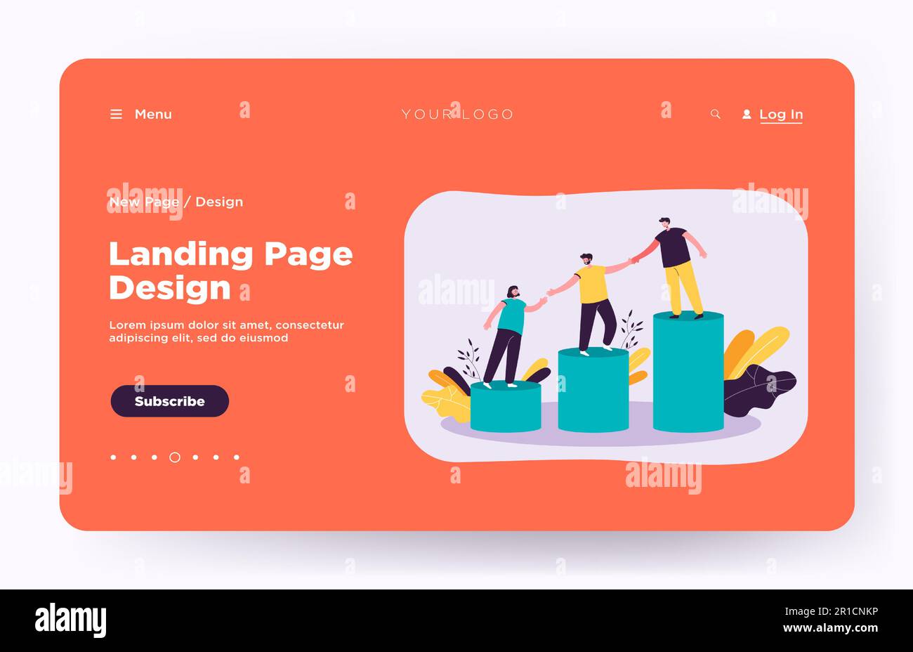 Young woman climbing on Stock Vector Images - Alamy