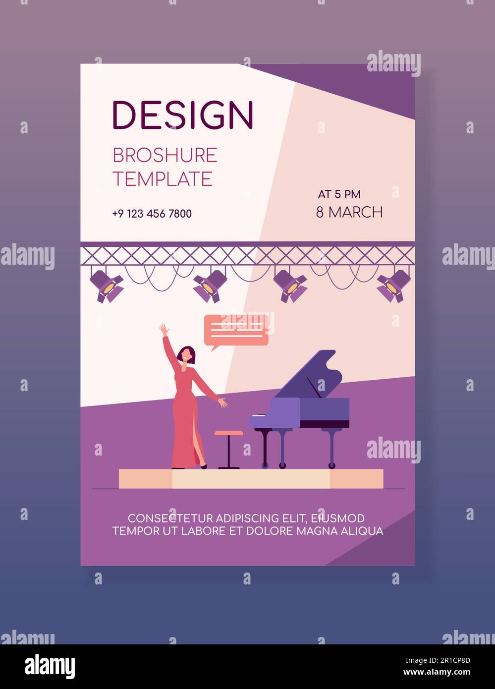 Person performing on stage Stock Vector Images - Alamy