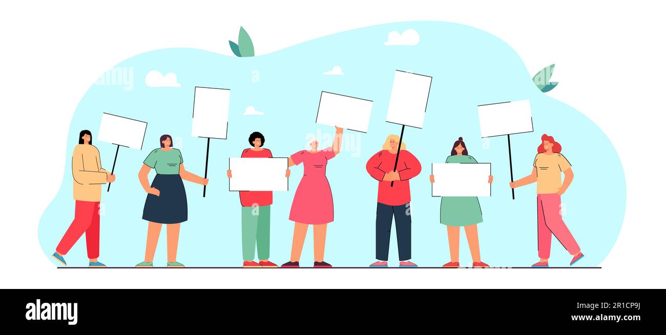 Protesting placard Cut Out Stock Images & Pictures - Alamy