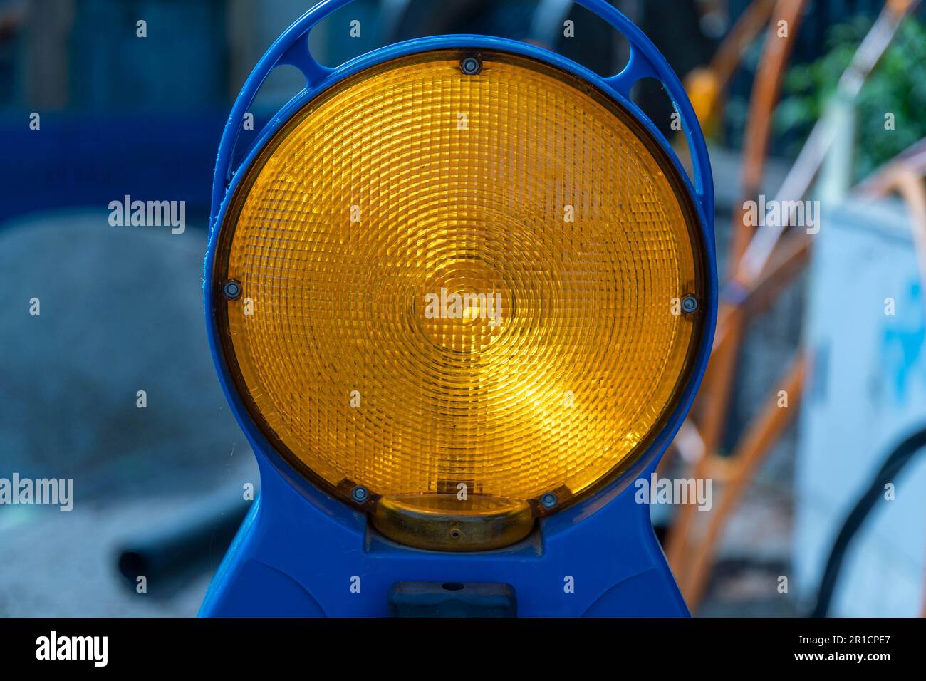 Traffic signs communication road construction hi-res stock photography ...