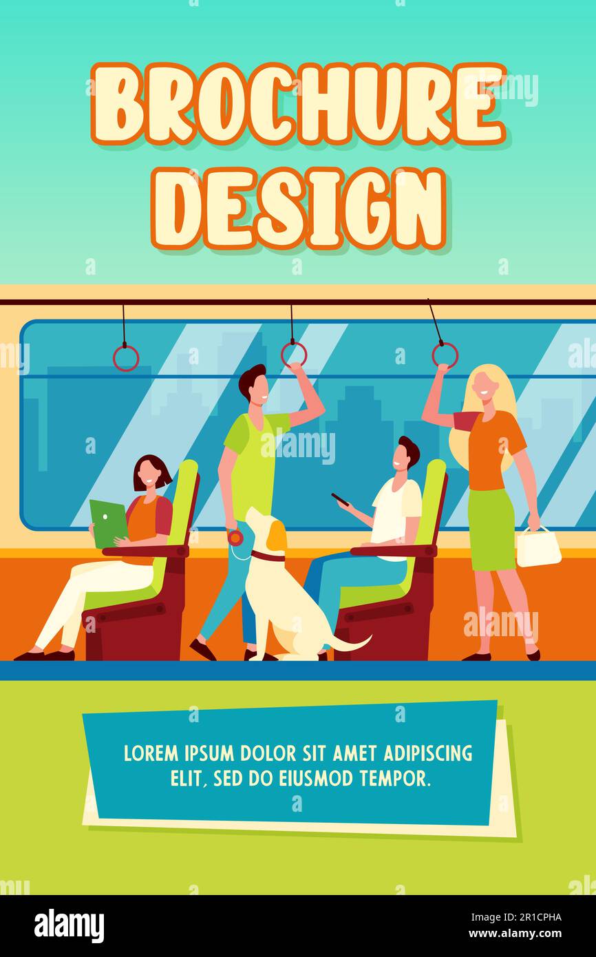 People riding subway train Stock Vector Image & Art - Alamy