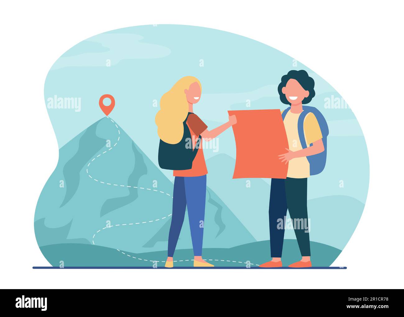 Woman traveling map Stock Vector Images - Alamy