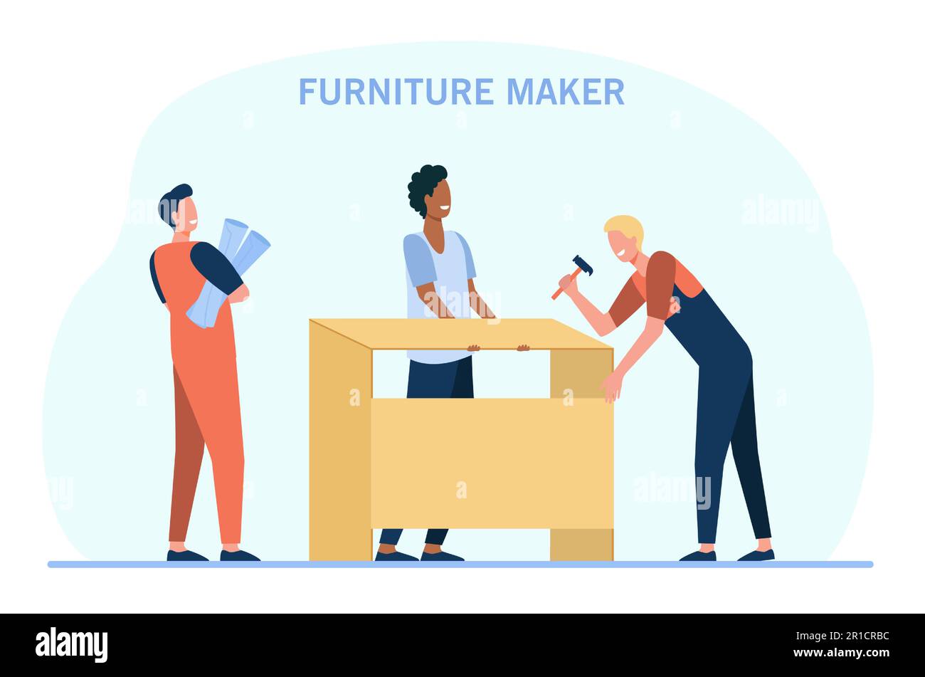 Furniture process Cut Out Stock Images & Pictures - Alamy