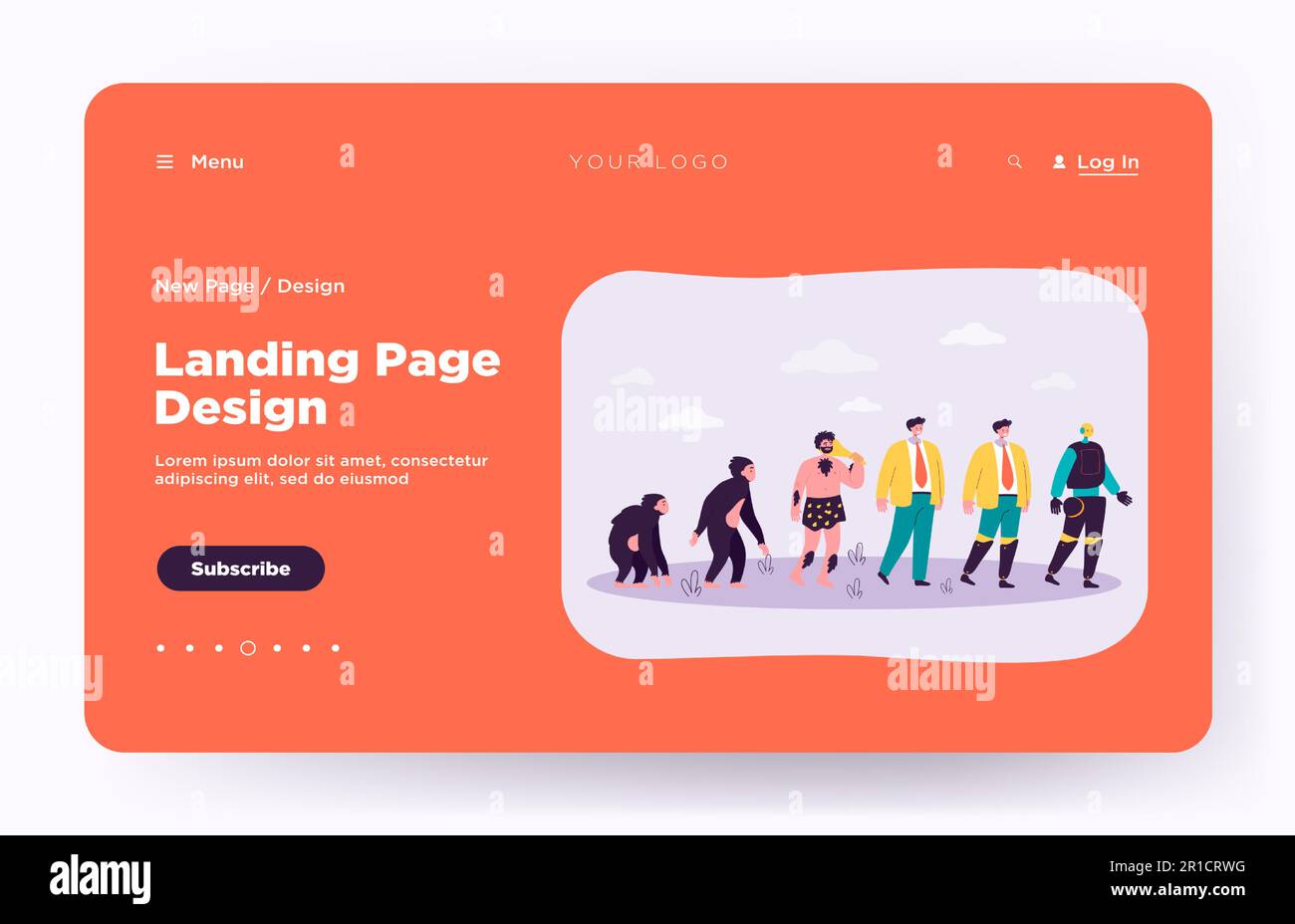 Human evolution monkey caveman Cut Out Stock Images & Pictures - Alamy