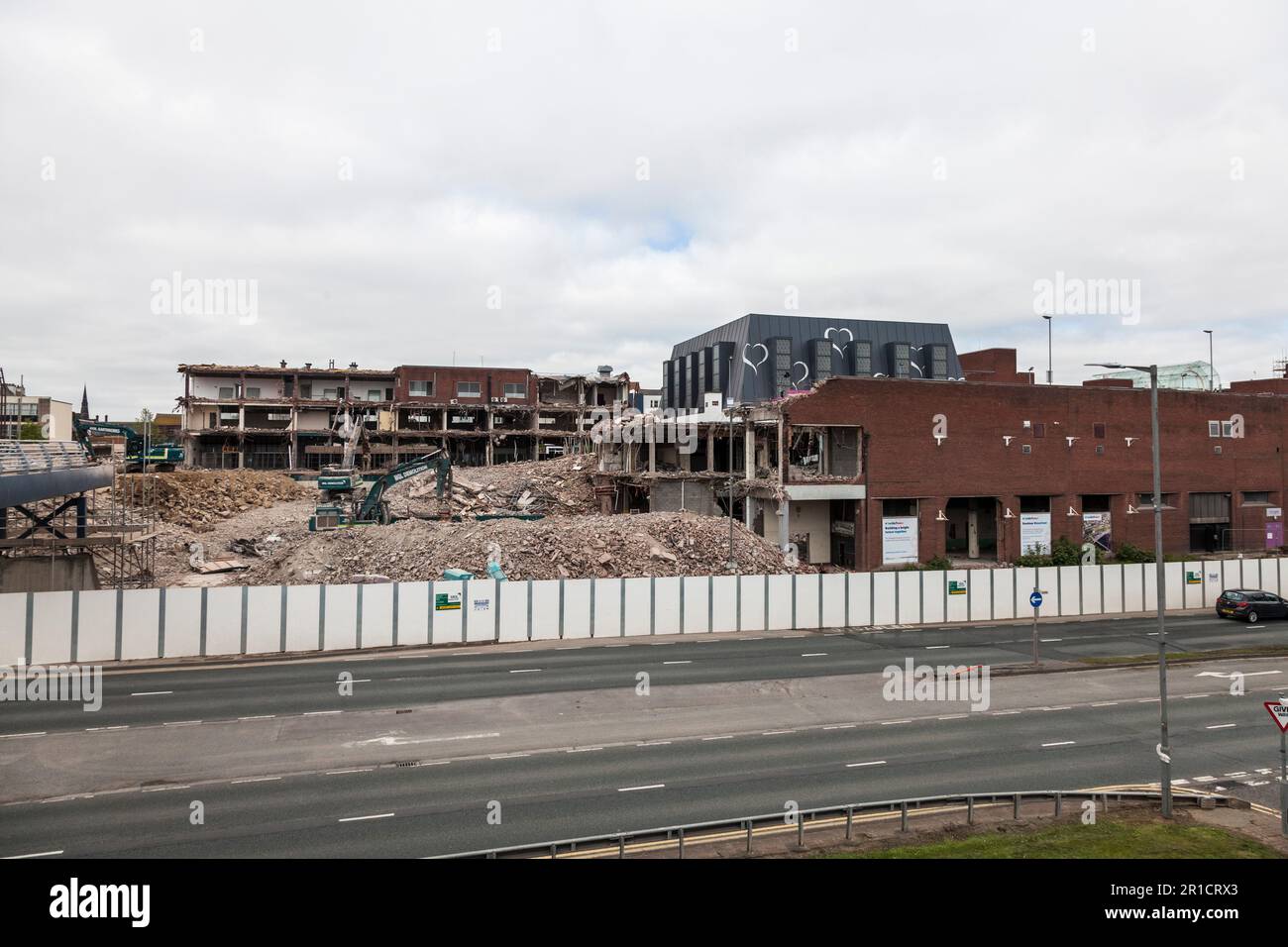 Plans to connect high street to river hi-res stock photography and ...