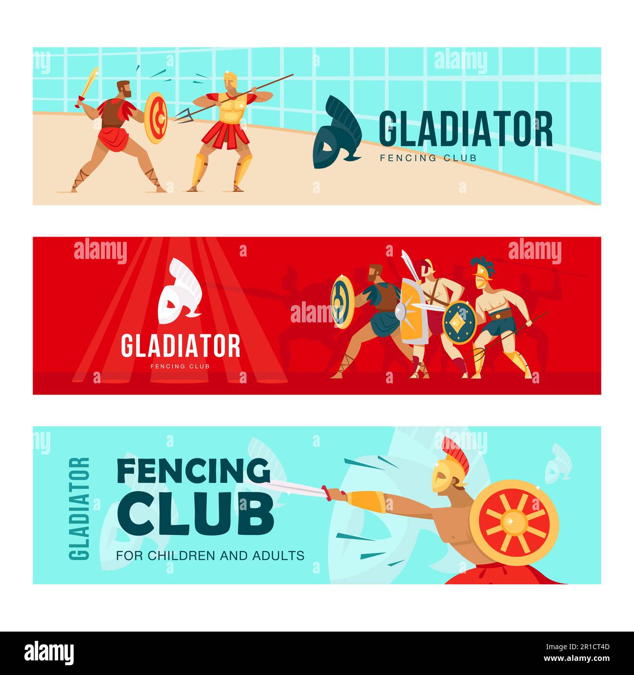 Creative banner designs with ancient Spartan warriors Stock Vector ...