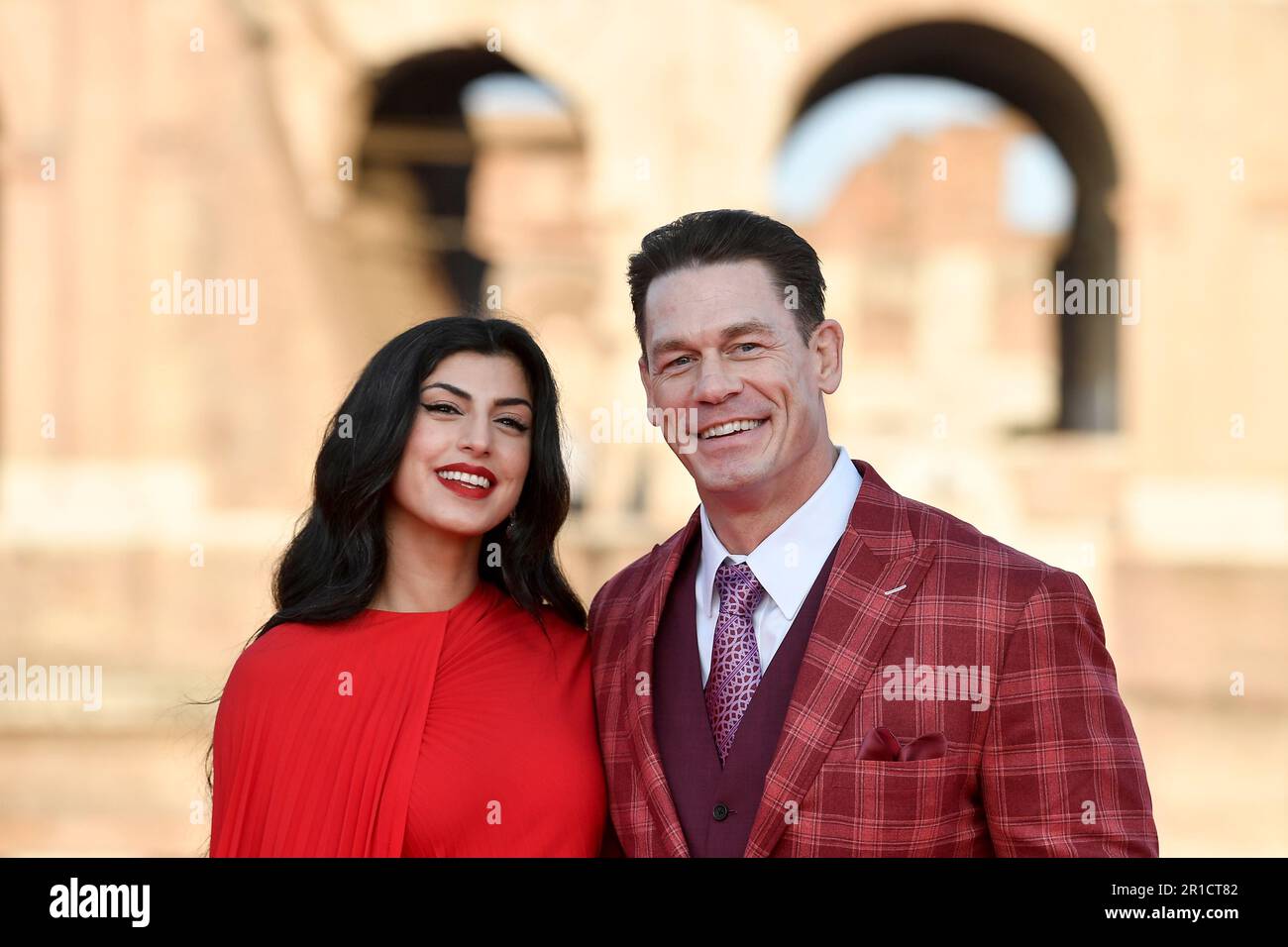 Shay Shariatzadeh and John Cena attend the 'Fast X' film premiere, the ...