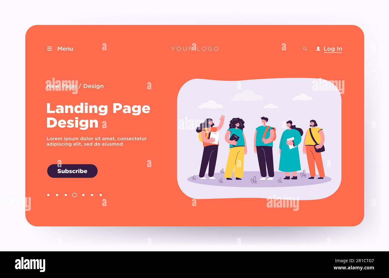 Teen school friends vector illustration Stock Vector Image & Art - Alamy