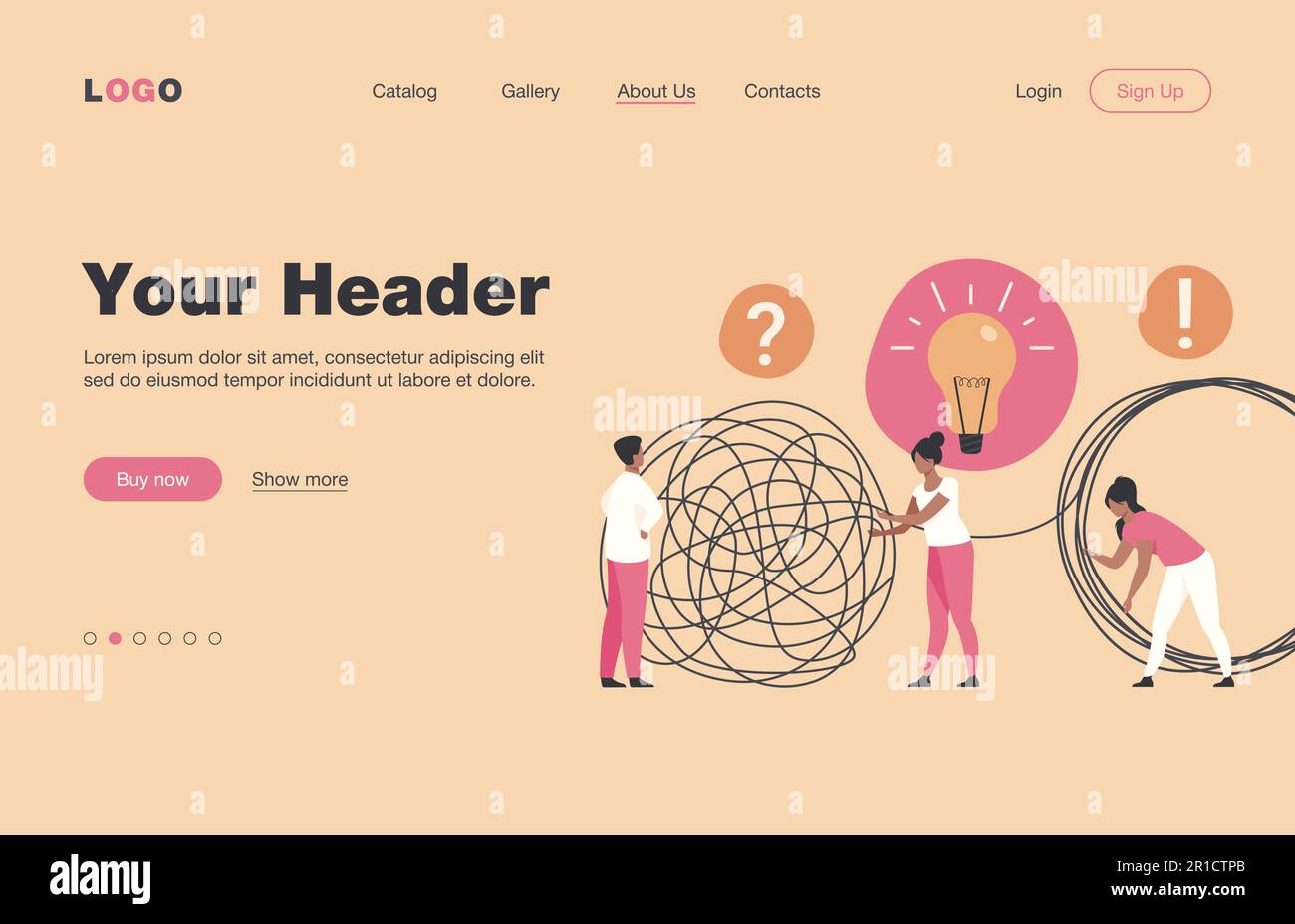 Team of crisis managers solving businessman problems Stock Vector Image ...