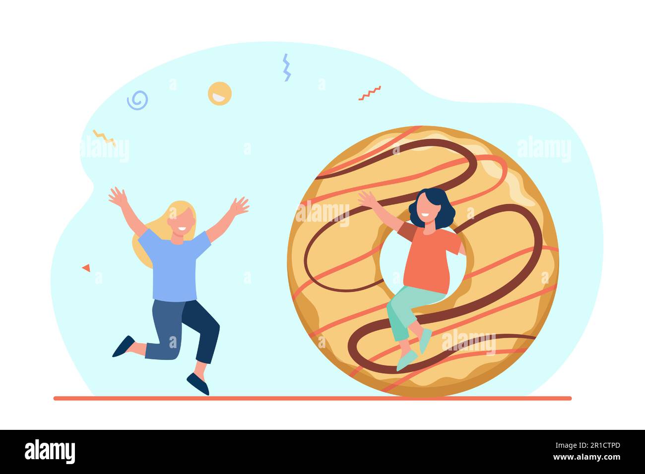 Two happy people having Stock Vector Images - Alamy