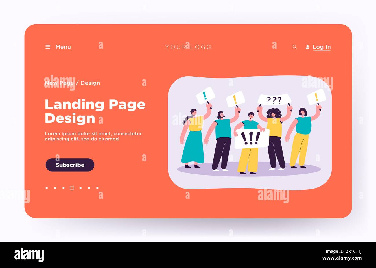 Mass protest rally Stock Vector Images - Alamy