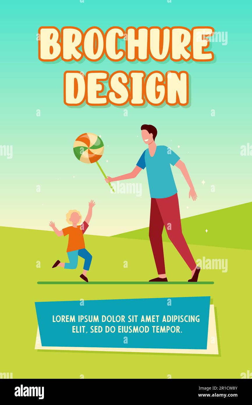 Dad giving candy to son Stock Vector Image & Art - Alamy