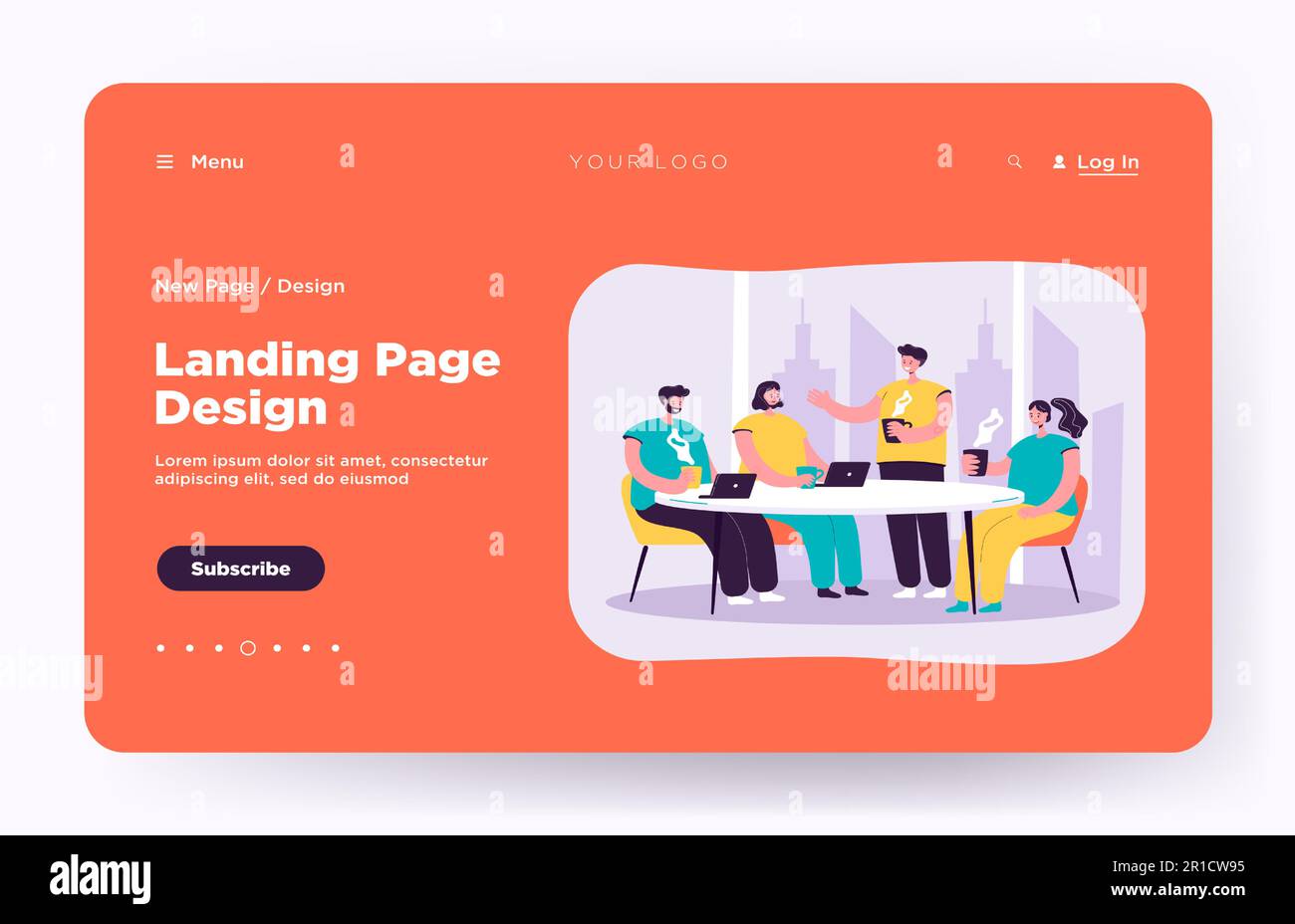 Employees brainstorming during coffee break Stock Vector Image & Art ...