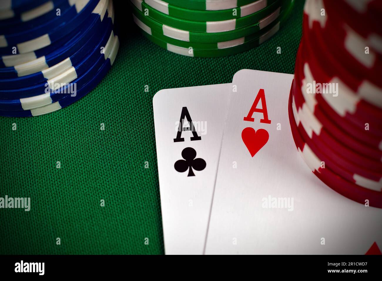 Two hearts poker card hi-res stock photography and images - Alamy