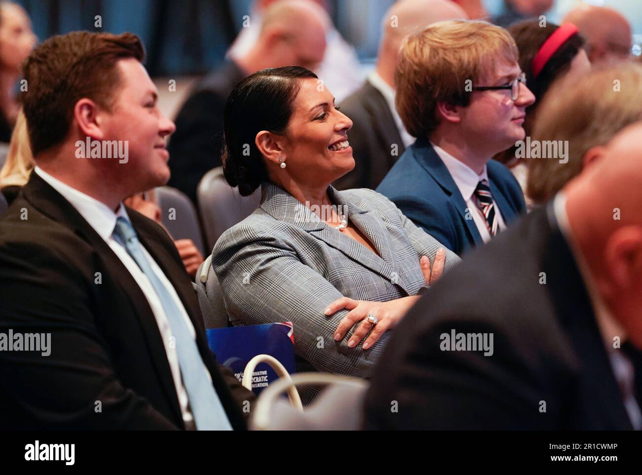 Priti Patel MP (centre) during the Conservative Democratic Organisation ...