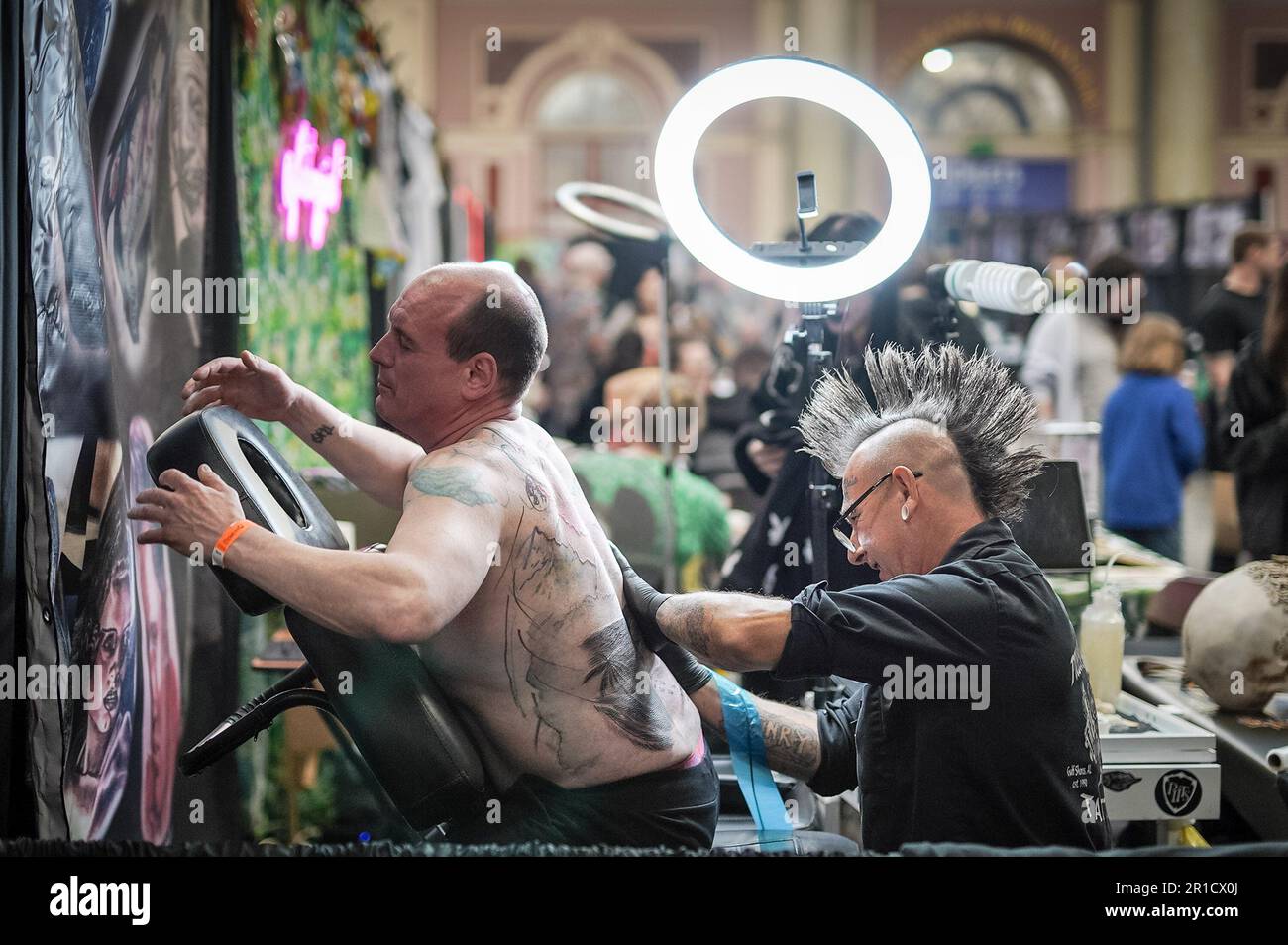 London, UK. 13th May, 2023. The Great British Tattoo Show at Alexandra ...