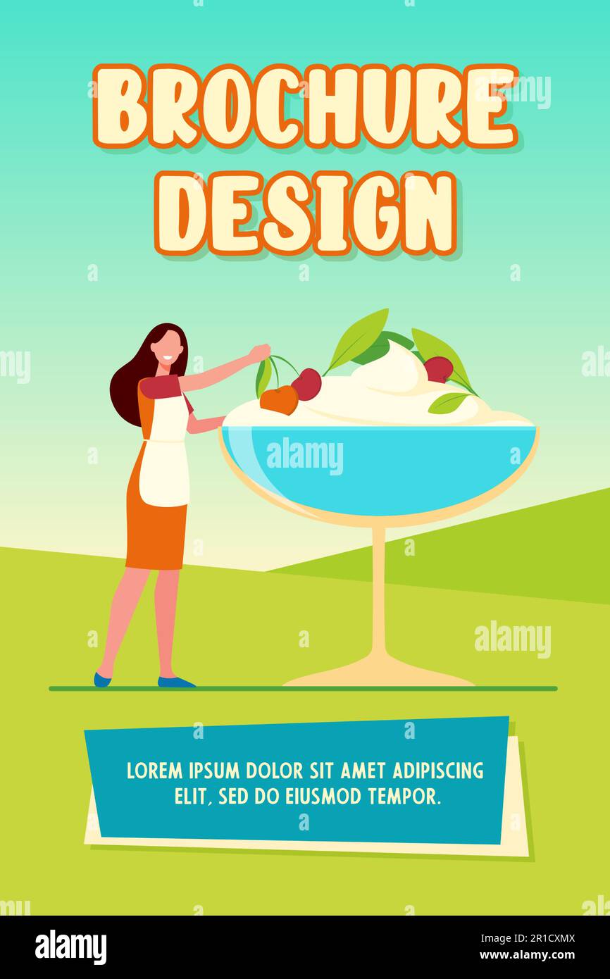 Cheerful female chef smiling Stock Vector Images - Alamy