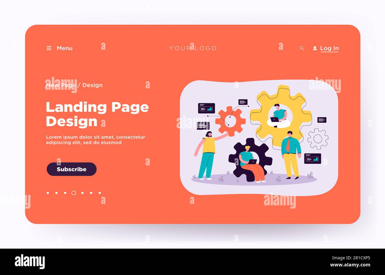 Teamwork business engineers Stock Vector Images - Alamy