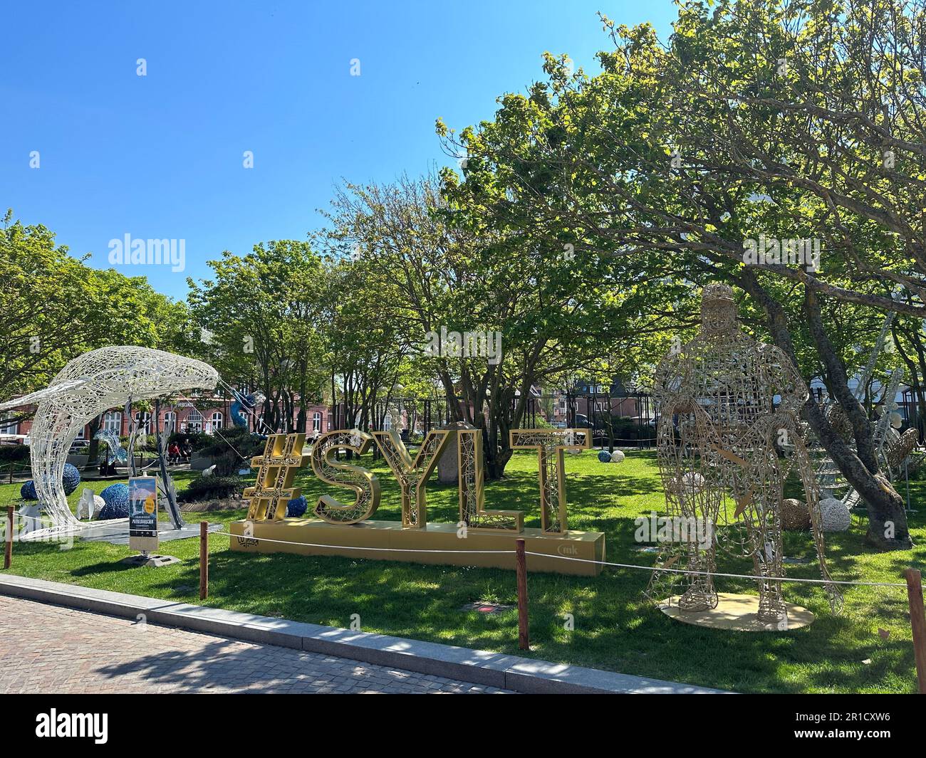 Westerland, Germany. 13th May, 2023. Light installations were set up on ...