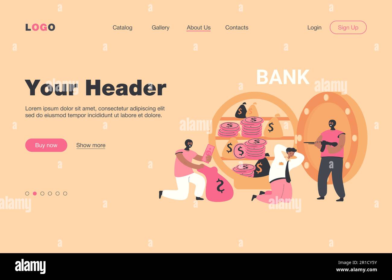 Banking thieves in masks threatening bank workers Stock Vector Image ...