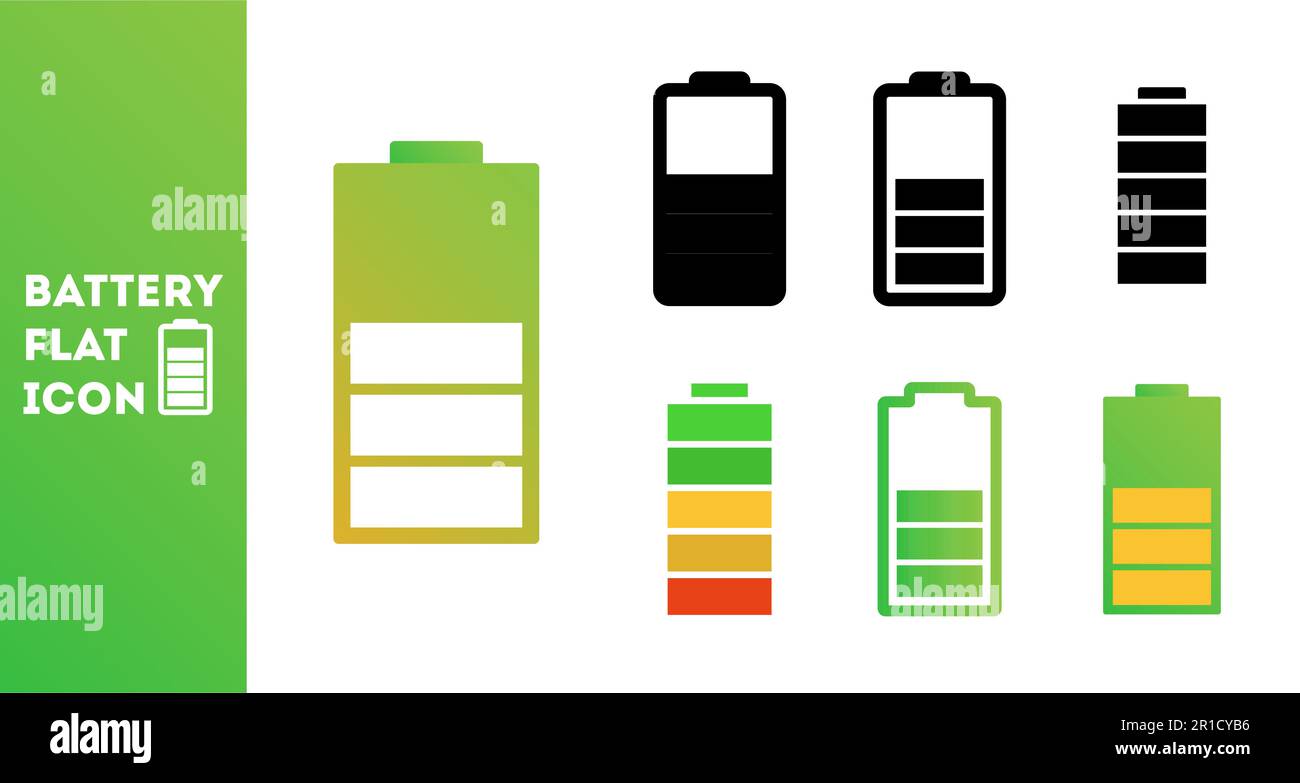 Device charging icons set. Medium charge level. Icon for phone, laptop ...