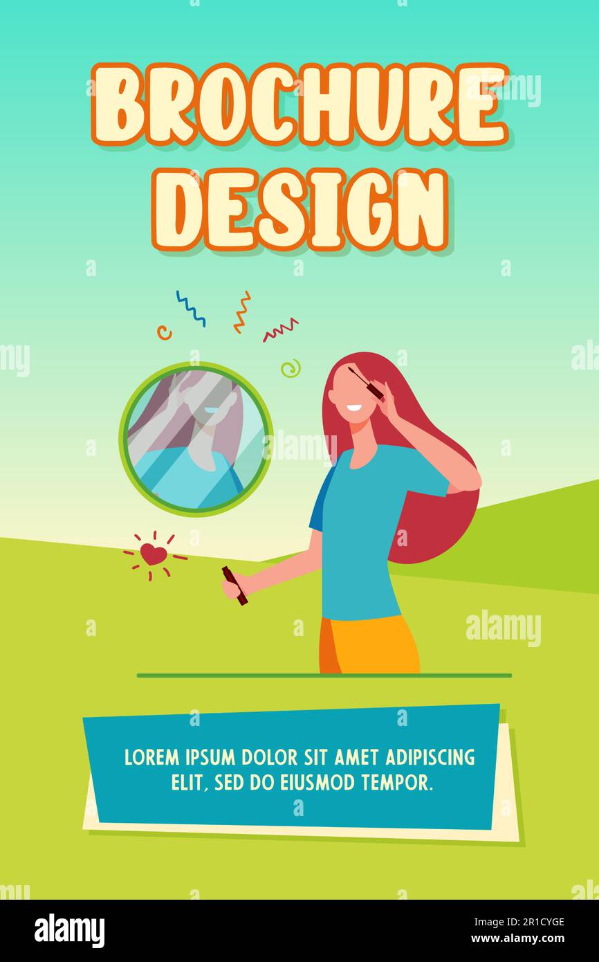 Happy woman applying face Stock Vector Images - Alamy