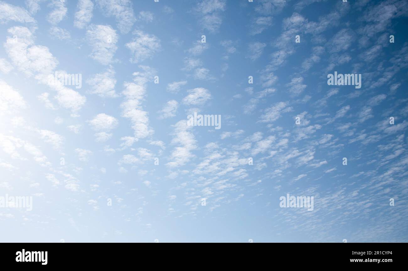 Fresh blue sky and white clouds clean on hot summer days Before clouds ...