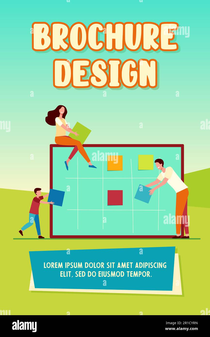 Business woman sticky note Stock Vector Images - Alamy