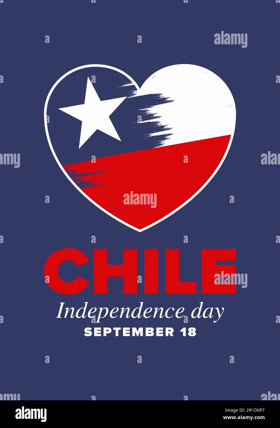 Chile Independence Day. Happy national holiday Fiestas Patrias. Freedom ...