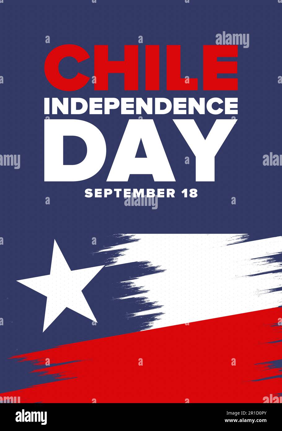 Chile Independence Day. Happy national holiday Fiestas Patrias. Freedom ...