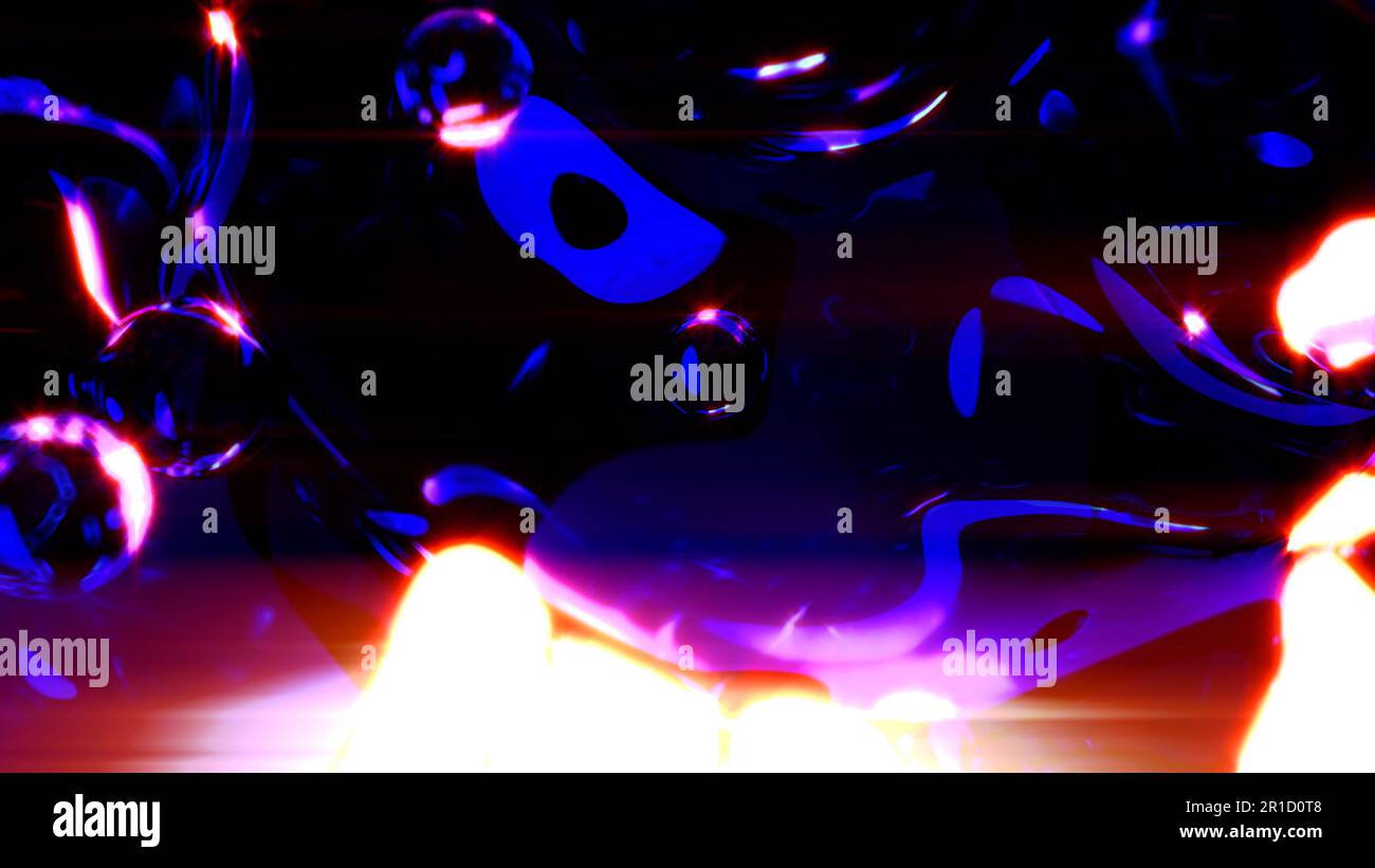 pink translucent diamond metaspheres lighting with horizontal flares ...