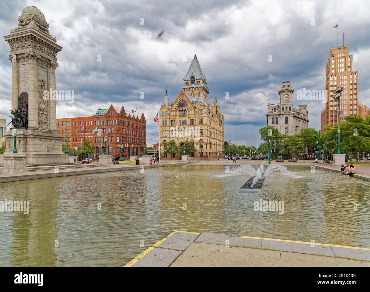 Clinton Square: Soldiers and Sailors Monument, Third National Bank Bldg ...