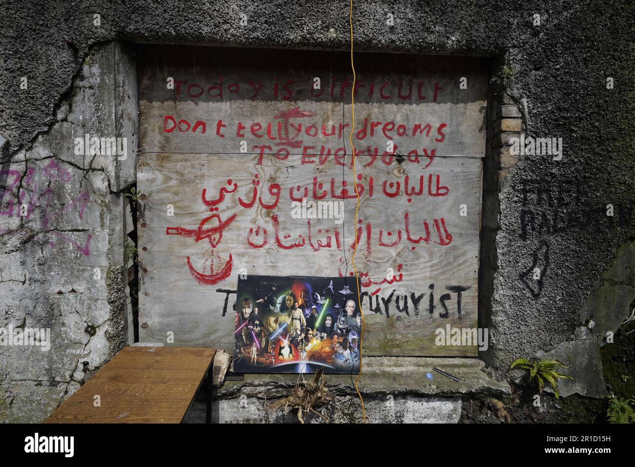 The remains of a camp in Sandwith Street, Dublin, following a protest ...