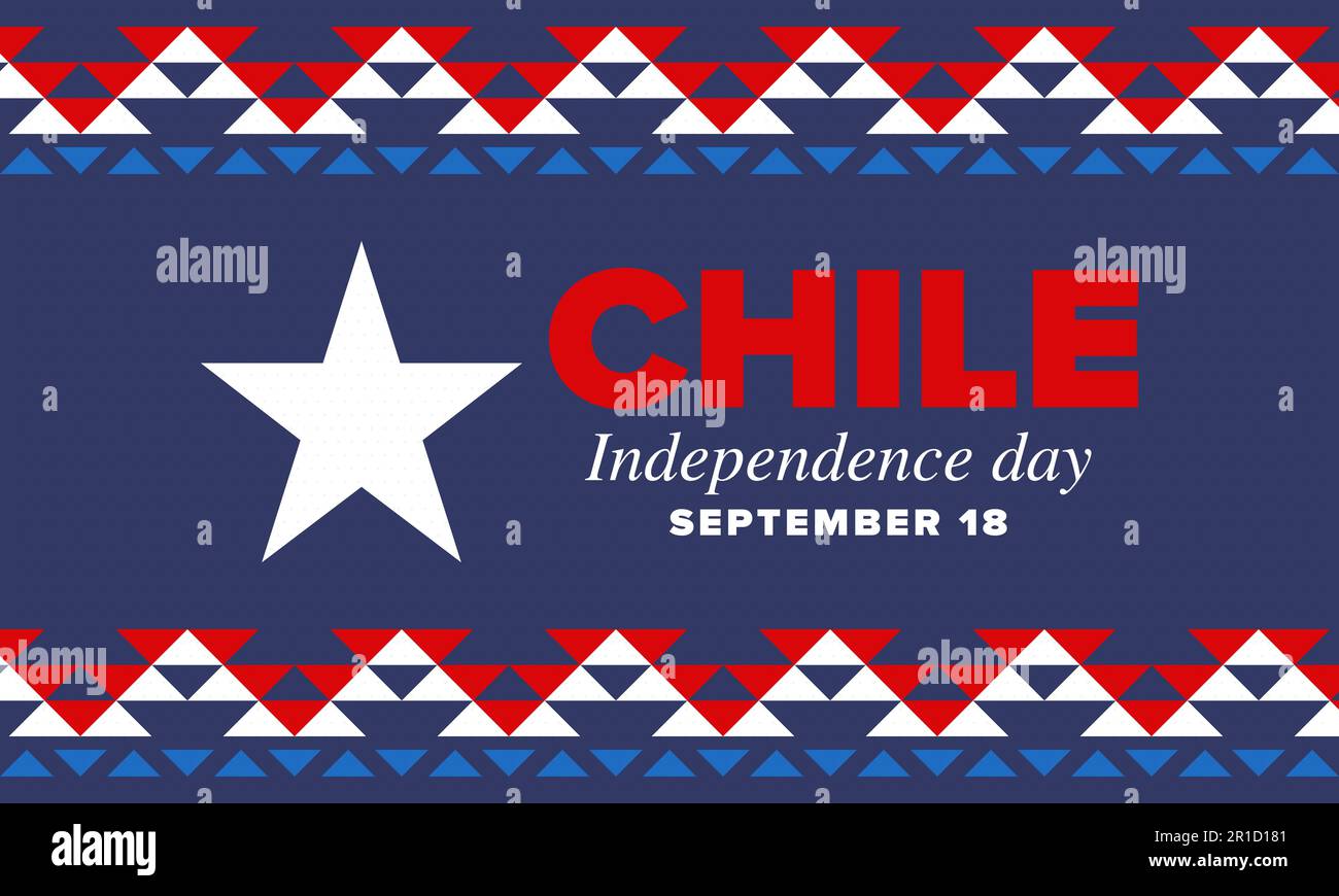 Chile Independence Day. Happy national holiday Fiestas Patrias. Freedom ...