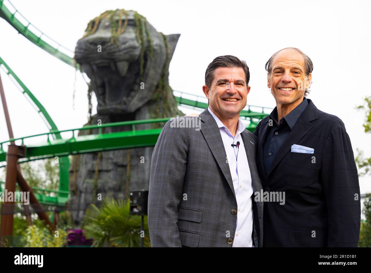 Scott O'Neil chief executive of Merlin entertainments (left) and ...