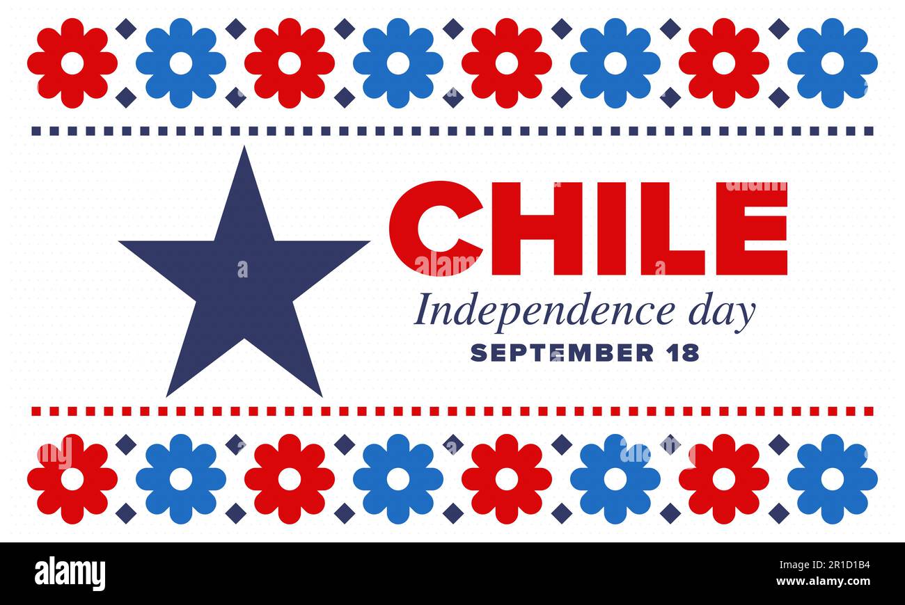 Chile Independence Day. Happy national holiday Fiestas Patrias. Freedom ...
