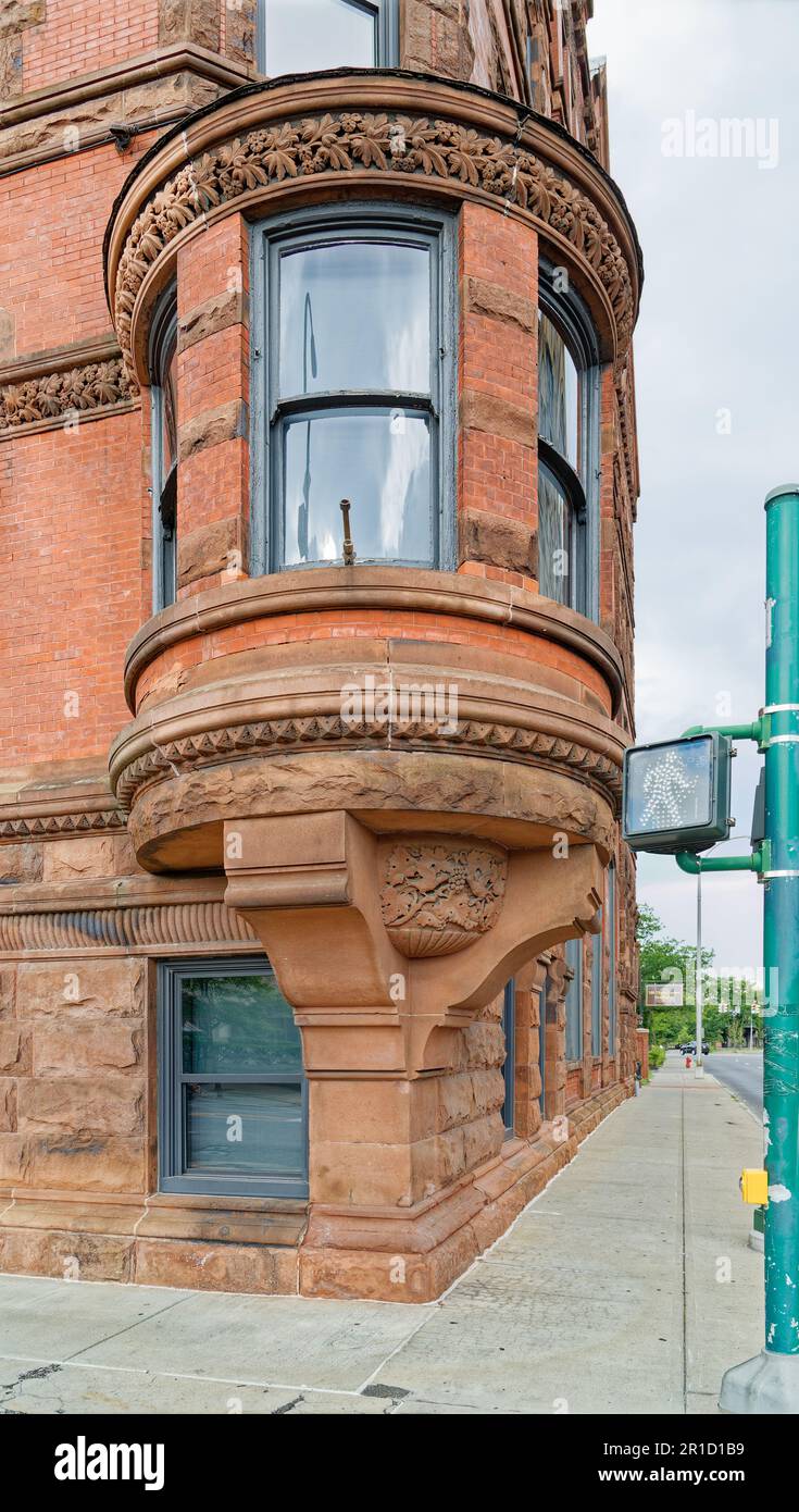 Red brick and stone Third National Bank Building, aka Community Chest ...