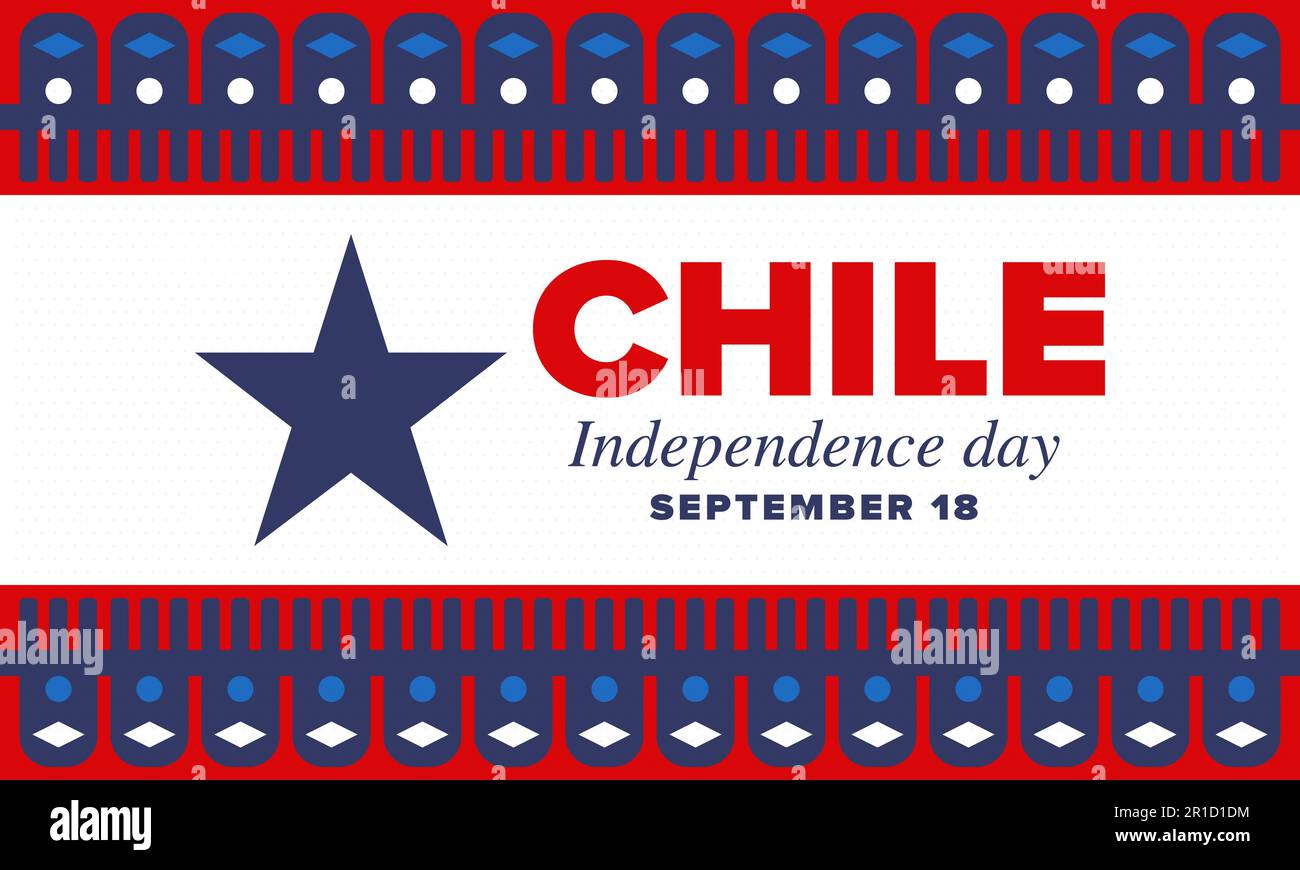 Chile Independence Day. Happy national holiday Fiestas Patrias. Freedom ...