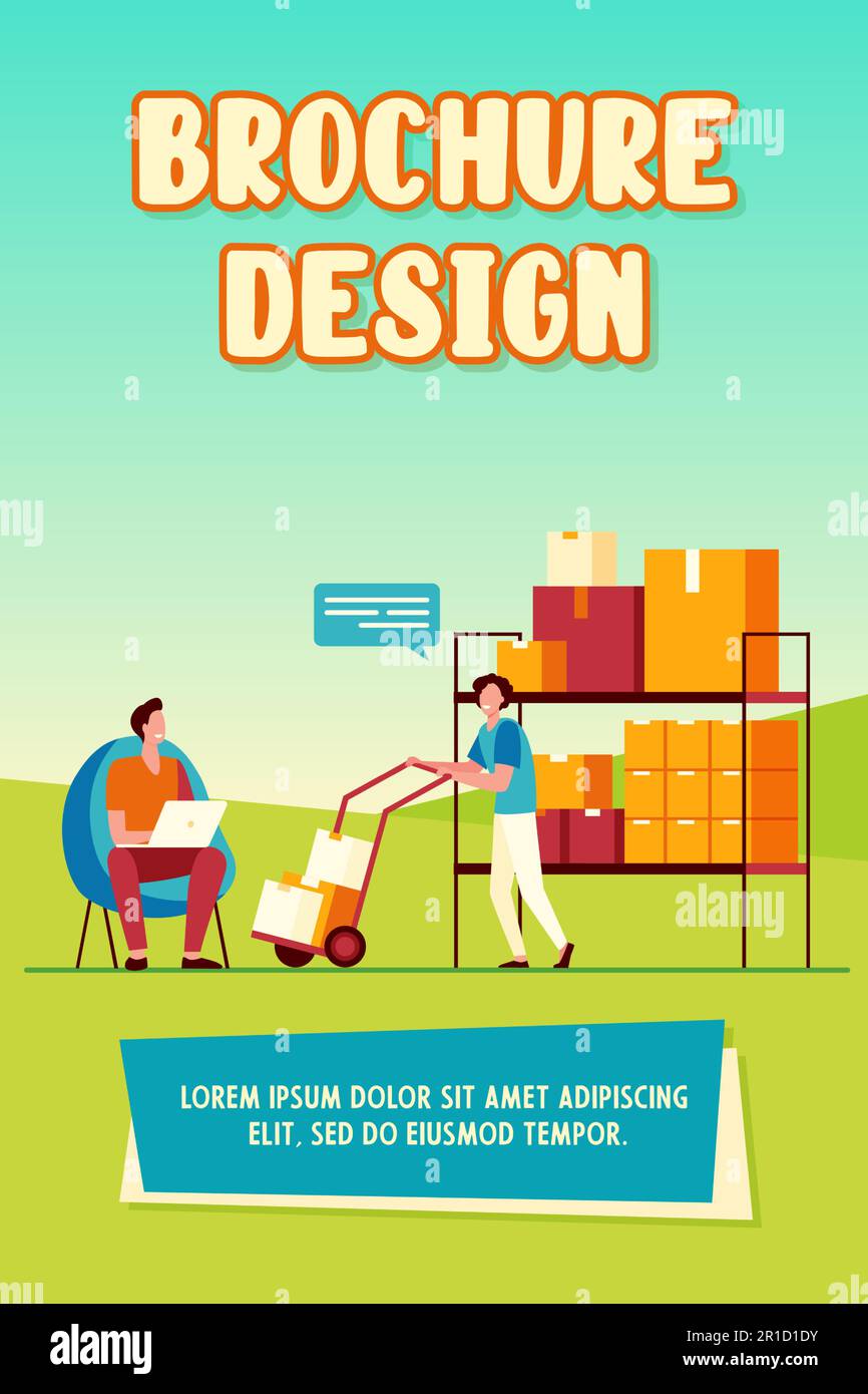 Warehouse worker carrying loader Stock Vector Images - Alamy