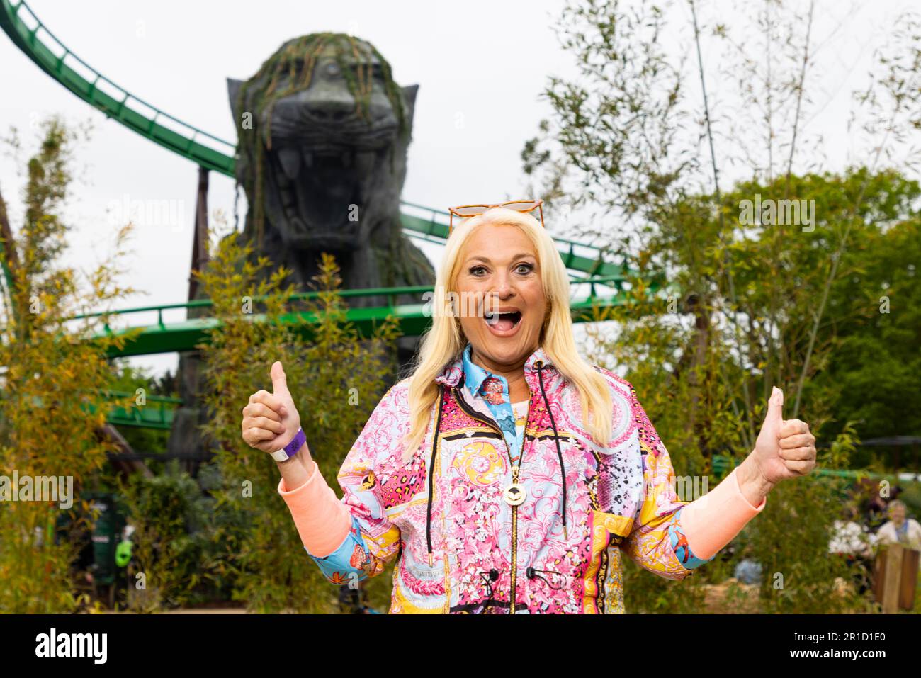 Vanessa Feltz arriving for the launch of the new themed land, World of ...