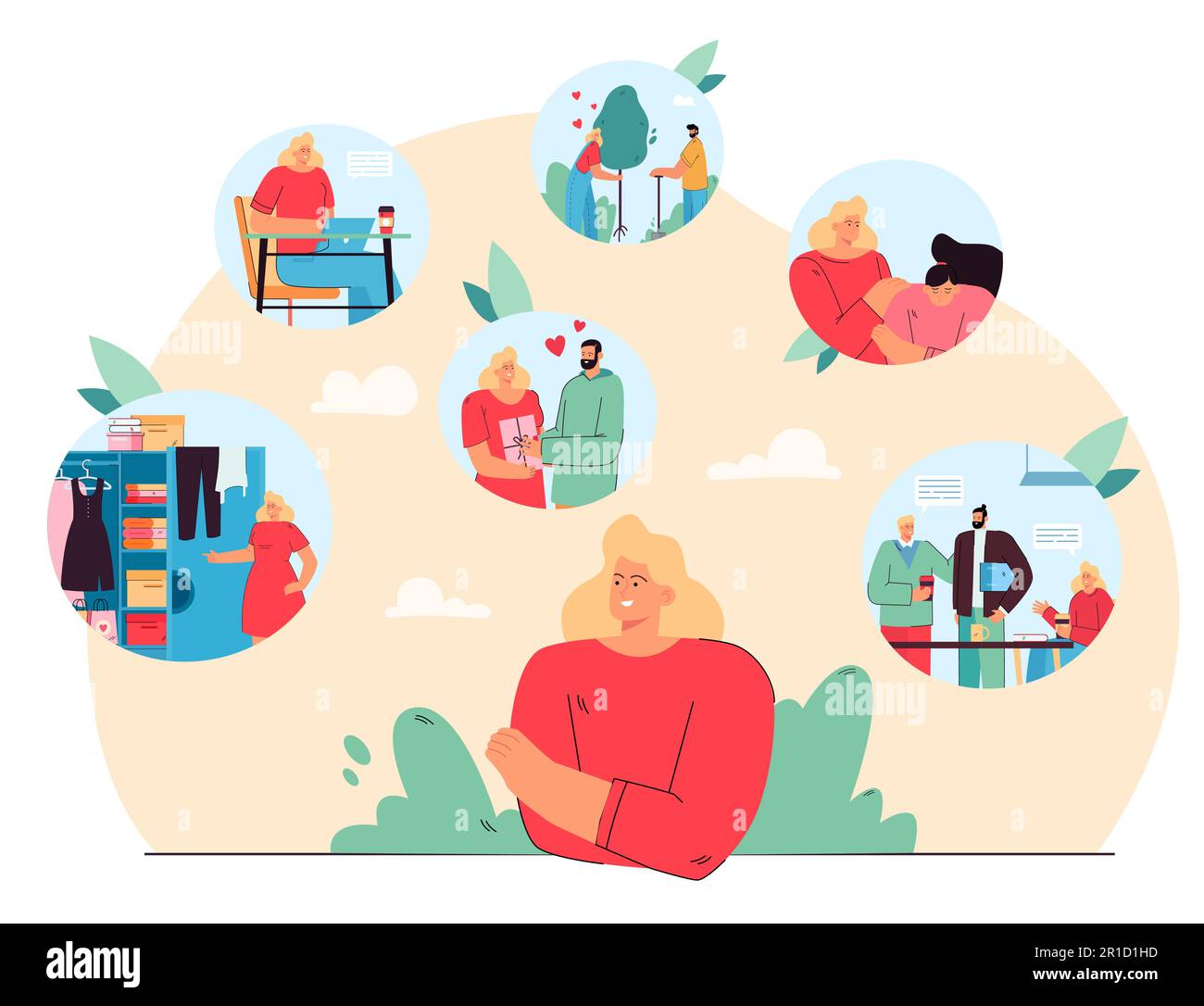 Wardrobe woman sitting Stock Vector Images - Alamy